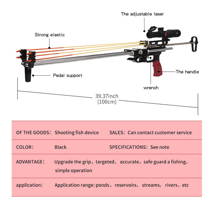 Falcon PRO Double Gear Lock Slingshot Rifle Rod For Fishing And Target ...