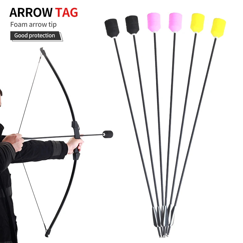 SPG Foam Tip Fiberglass Arrow – Safe EVA Archery Tag Arrow 88cm ...